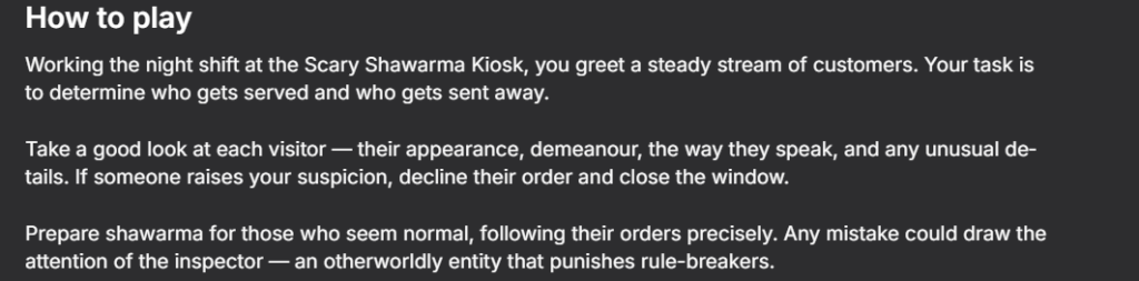 Scary Shawarma Kiosk: The Anomaly - granny games online